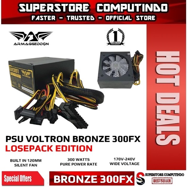 Jual Power Supply Armaggeddon Voltron Bronze 300FX Losepack Edition | Shopee Indonesia