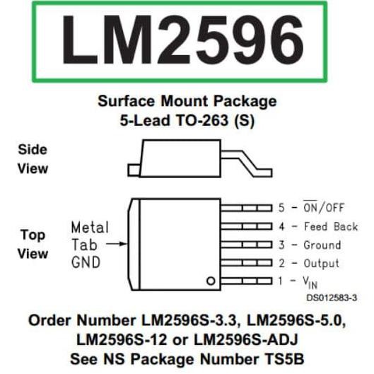 Jual Lm2596 Lm2596S-Adj 3A Dc Adjustable Buck Converter Step Down ...