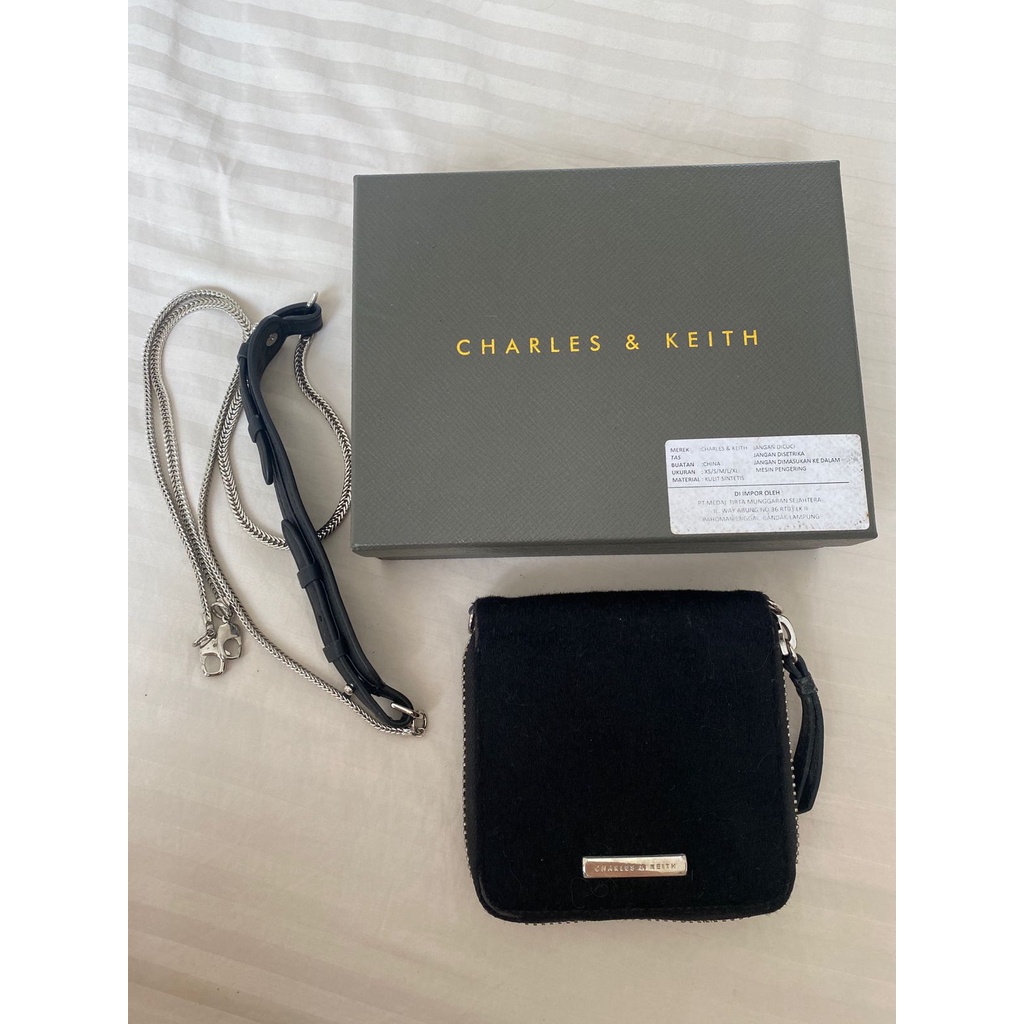 Jual Charles & Keith Wallet Zip Hitam [ORIGINAL & HARGA NET] | Shopee ...