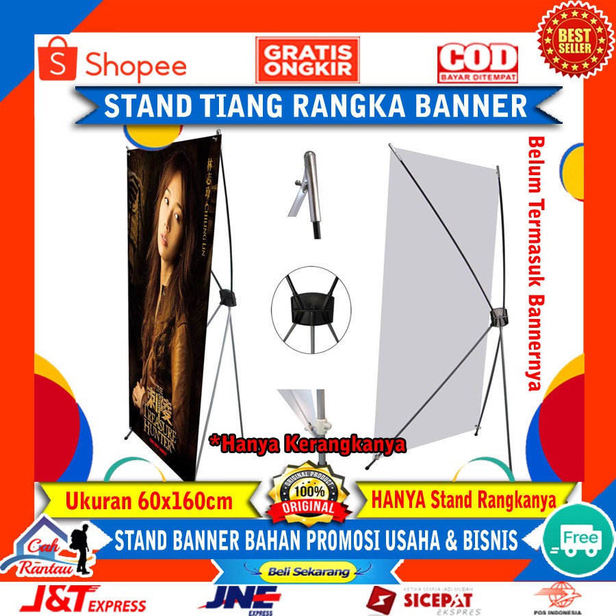 Jual Stand X Y Banner Tiang Rangka Kerangka Kaki Plang Bahan Promosi ...