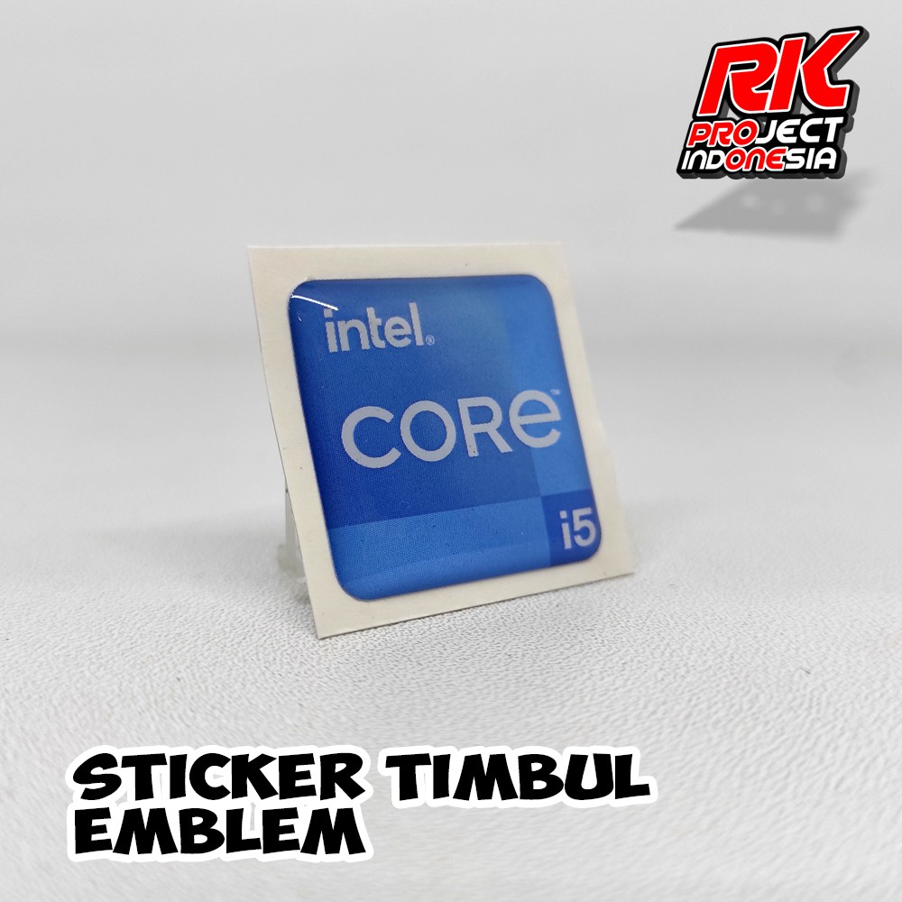 Jual INTEL CORE I5 V1 Sticker Timbul Emblem Resin Lentur | Shopee Indonesia