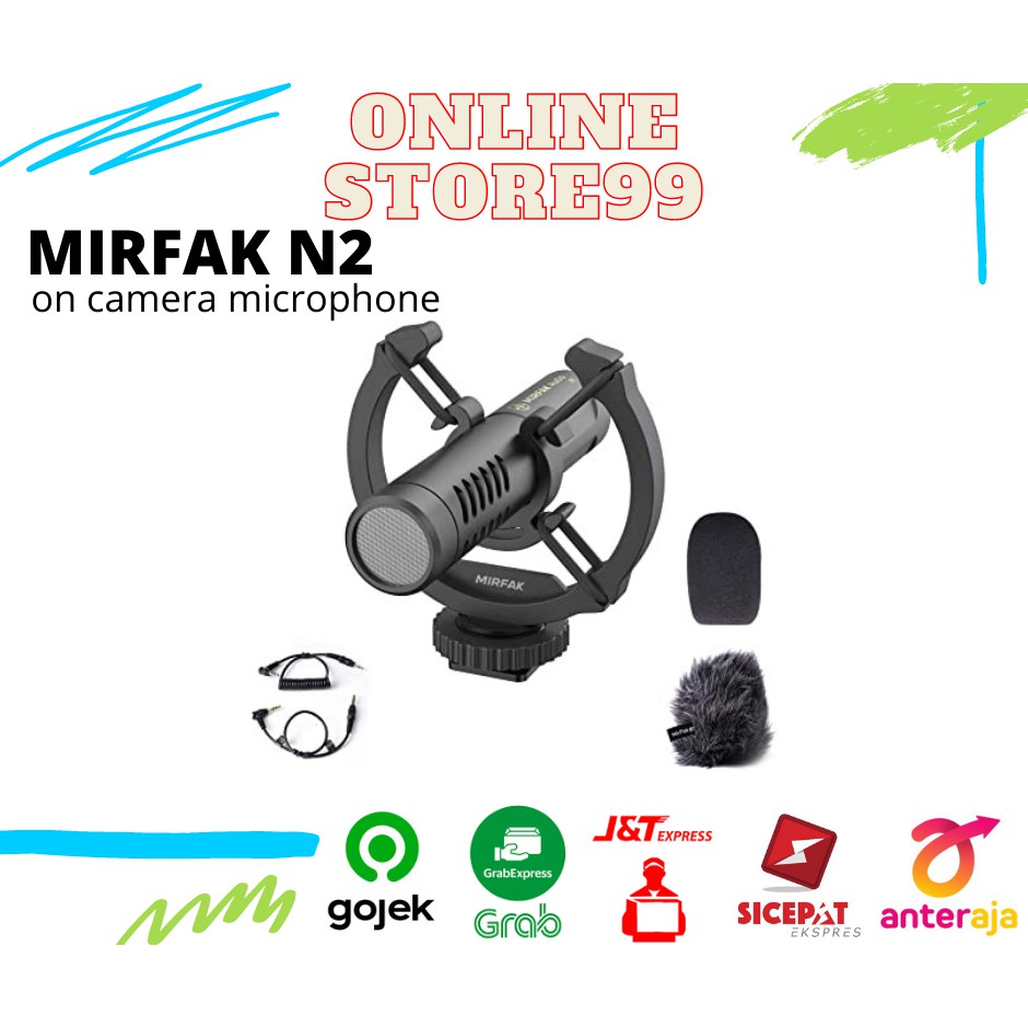 Jual Mirfak microphone N2 on-camera. | Shopee Indonesia