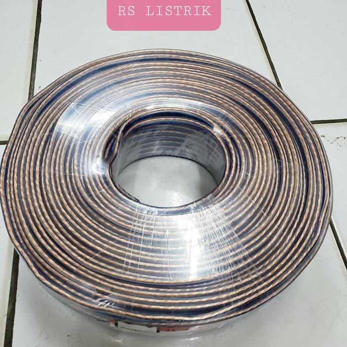 Jual kabel transparan 2x80 100 meter full / kabel audio 2x80 100m ...