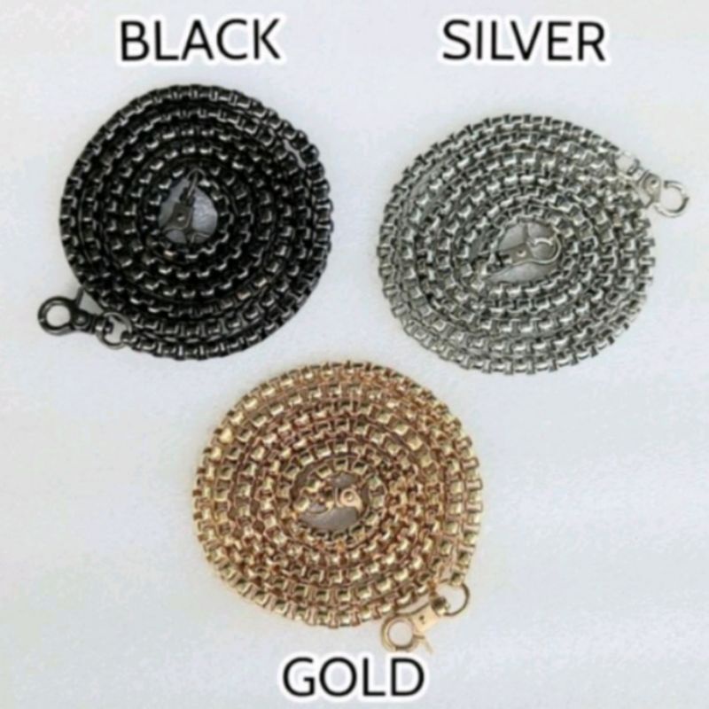 Jual Tali Tas Rantai Besi Strap Ada Pengaitnya/Tali Rantai Tas Slempang ...