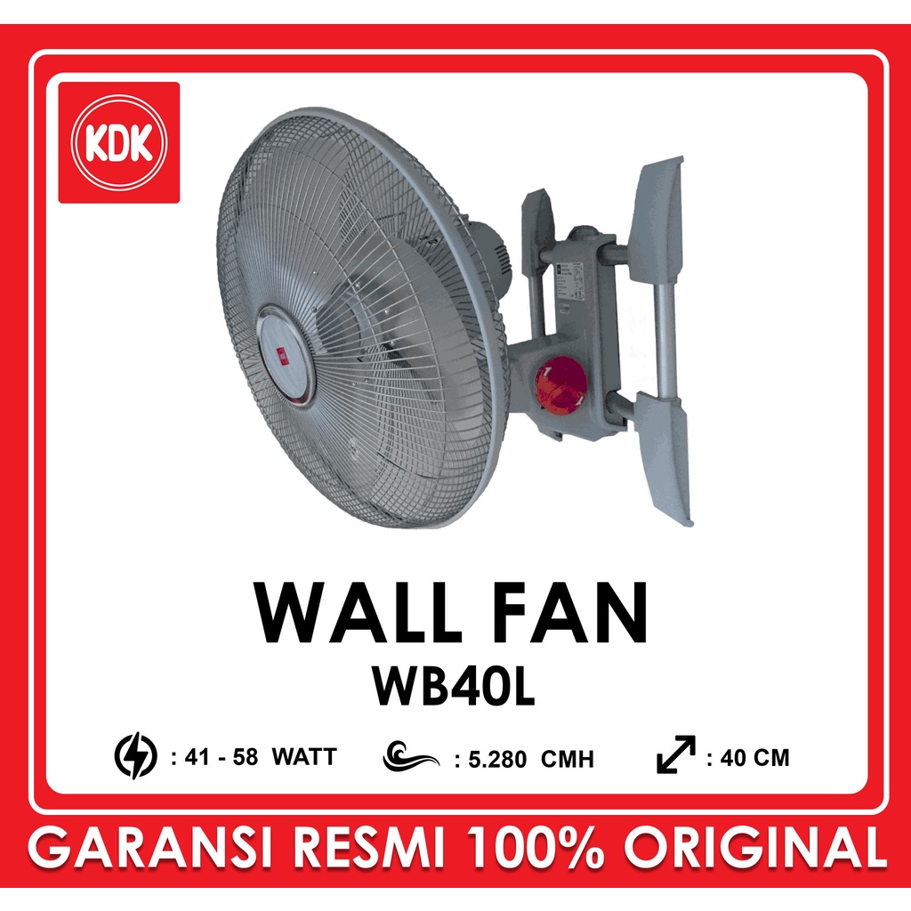 Jual KDK WB40L – Floor Fan & Wall Fan 58 Watt Kipas Angin Lantai ...