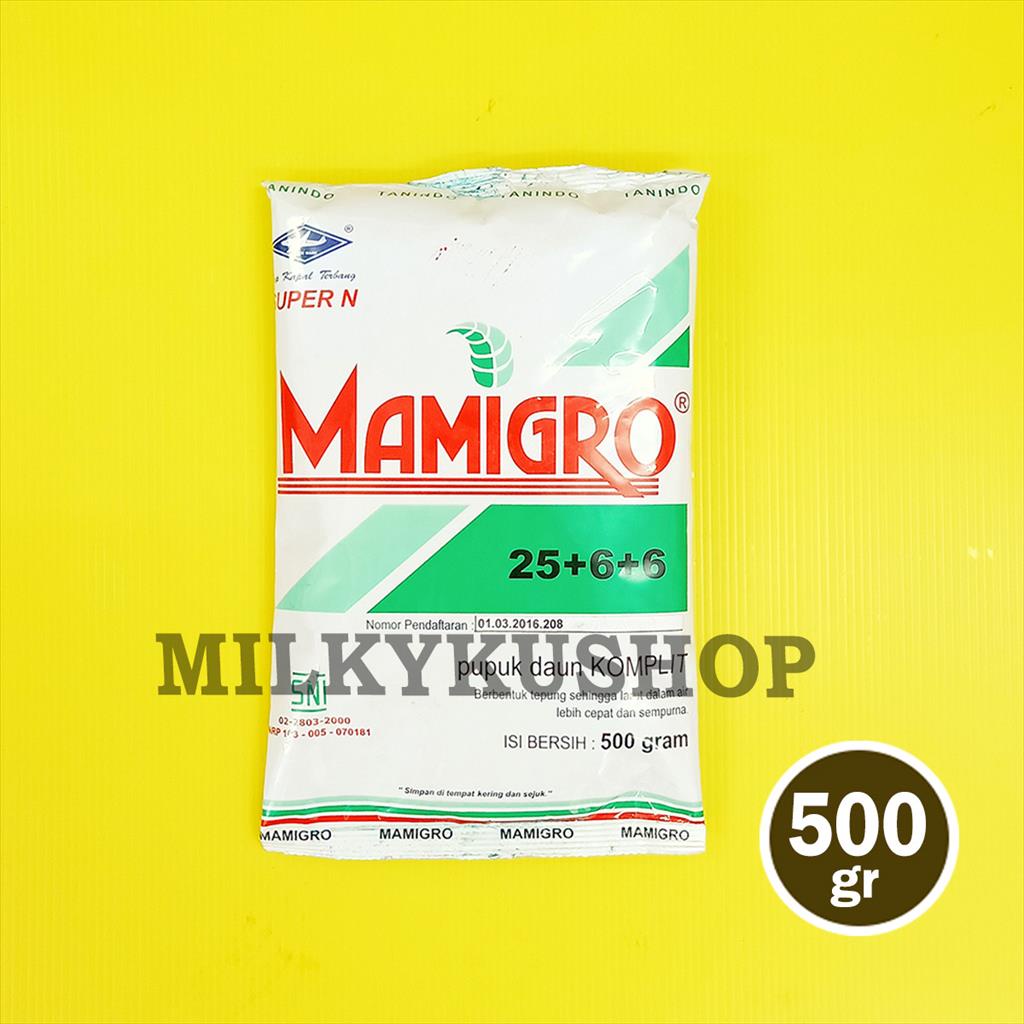 Jual PUPUK MAMIGRO 25-6-6 HIJAU 500 GRAM KEMASAN PABRIK DAUN | Shopee ...