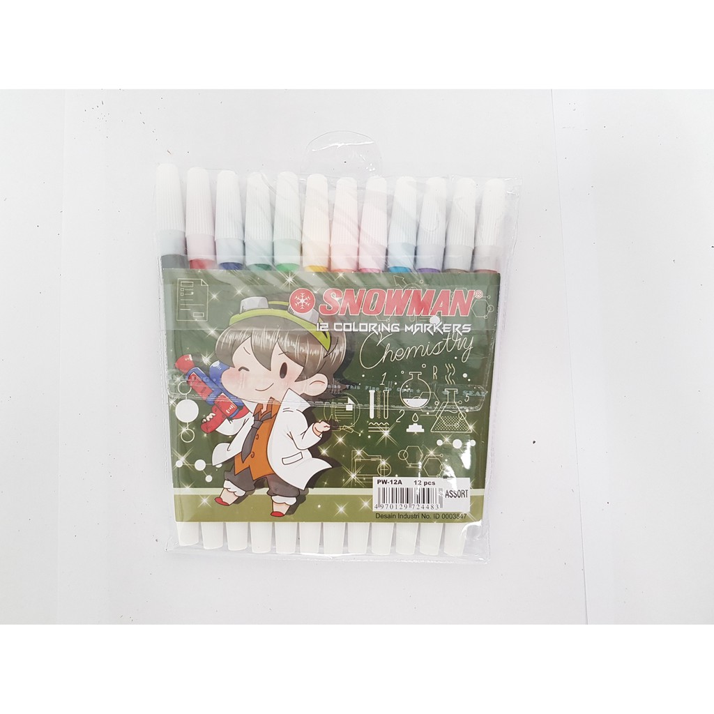 Jual Spidol Snowman Kecil 12 Warna | Shopee Indonesia
