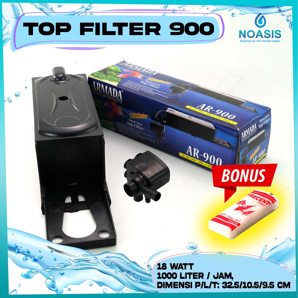 Jual TOP FILTER BOX AQUARIUM FILTER ATAS ARMADA AR 900 | Shopee Indonesia