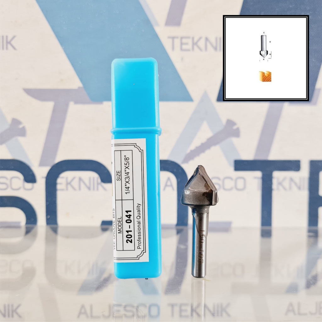 Jual BENZ 201-041 MATA PROFIL V 19MM VEE GROOVE BITS | Shopee Indonesia