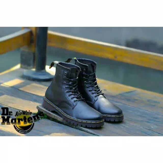 Jual sepatu docmart tinggi boots high 8 hole lubang lace up klasik ...