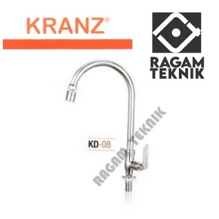 Jual Kranz Kran Dapur KD 08 Keran Air Cuci Piring Leher Angsa Bawah Engkol Sink Kepala Kecil ...