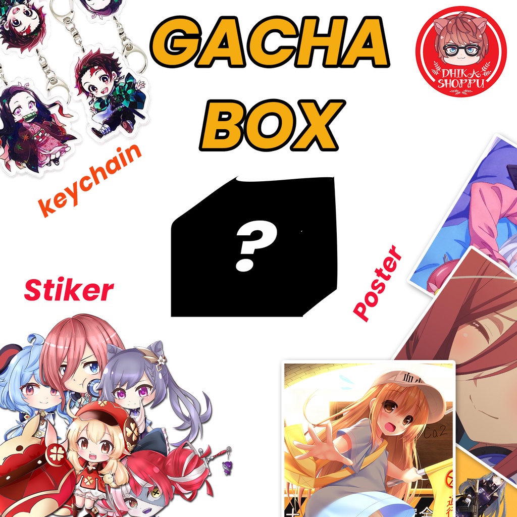 Jual MYSTERY BOX GACHA BOX Edisi ANIME waifu dan husbando Menarik dan ...