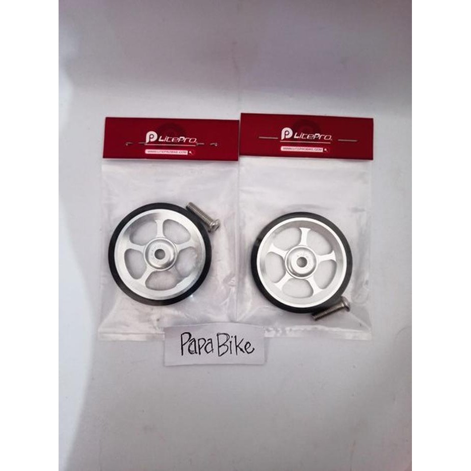 Jual LITEPRO BROMPTON EASY WHEEL EASY WHEEL BROMPTON EASY WHEEL TRIFOLD ...