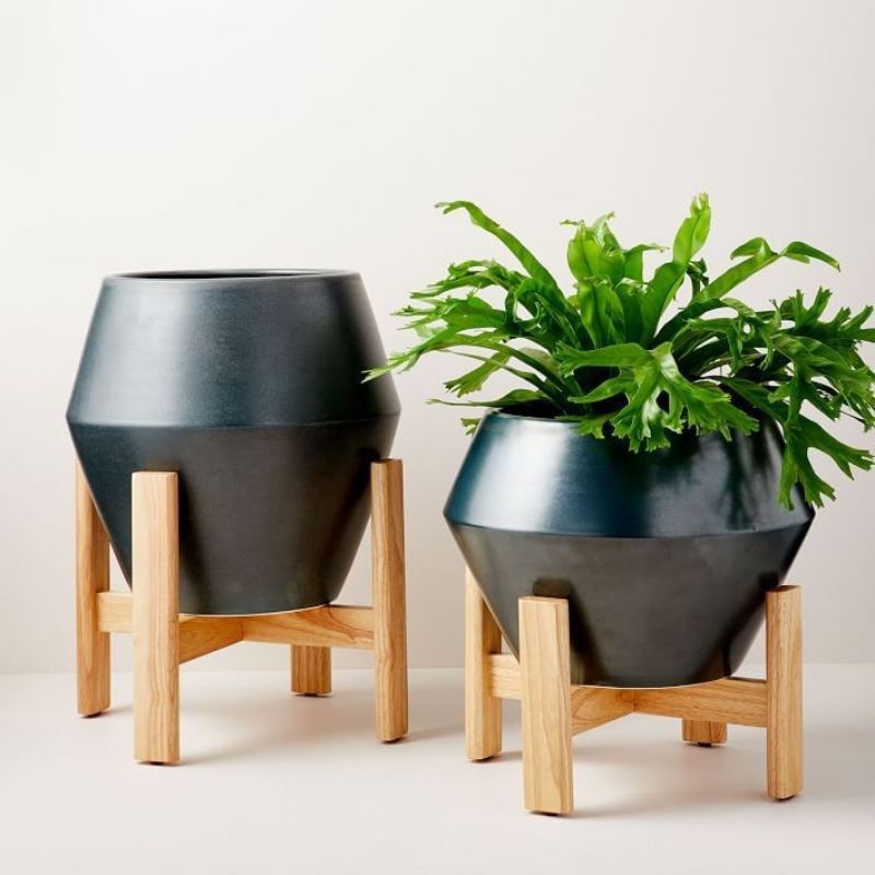 Jual Standing Planter / Tatakan Kayu Pot Minimalis Kokoh Awet | Shopee ...