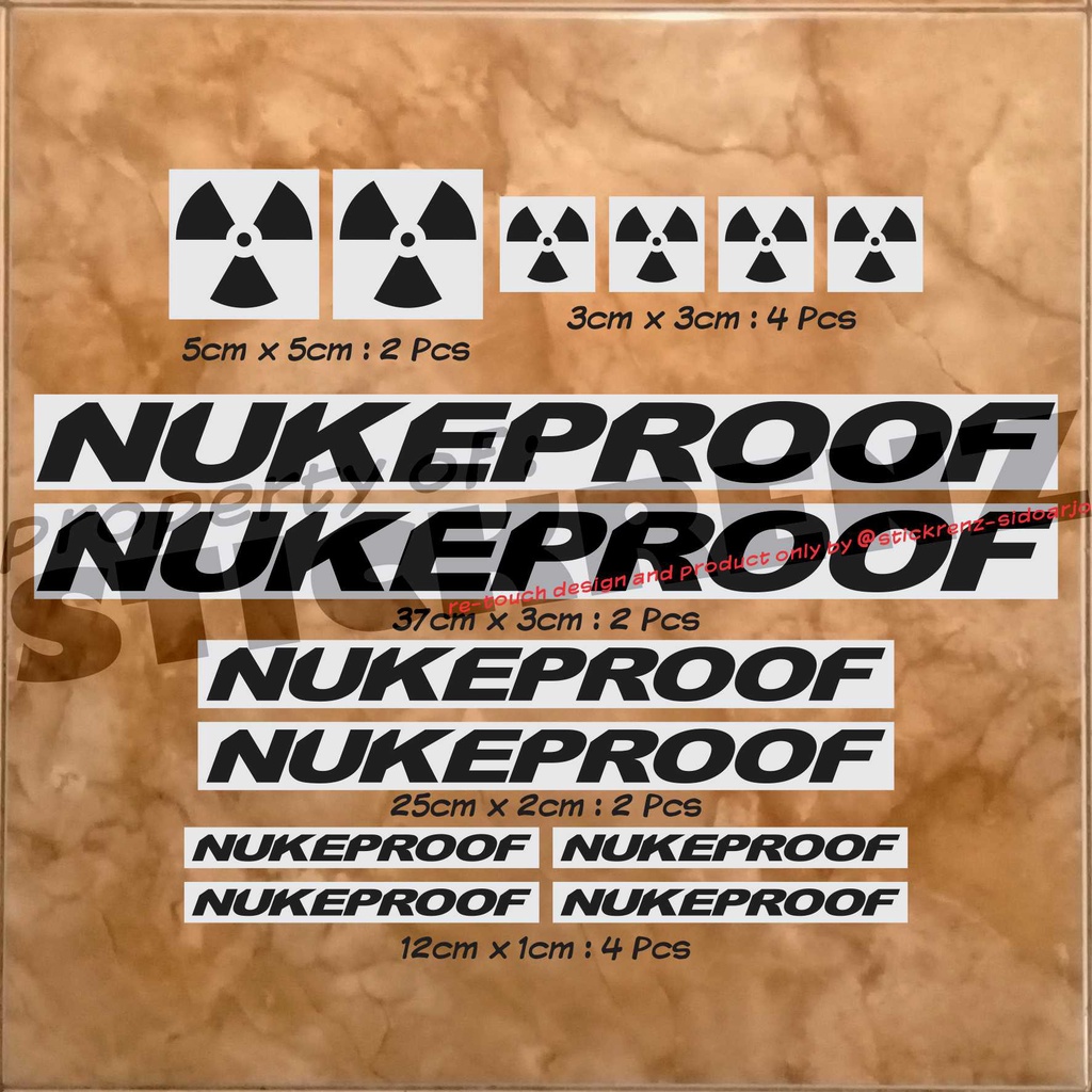 Jual Cutting Sticker Stiker Frame Sepeda Roadbike Nukeproof 01 Custom ...