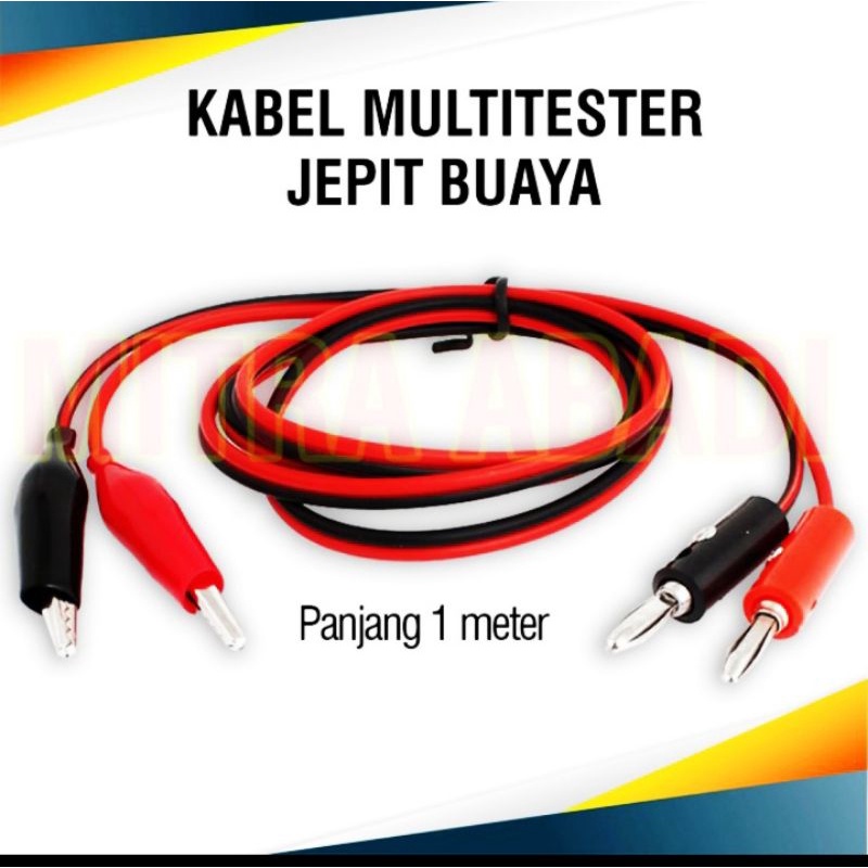 Jual KABEL MULTI TESTER JAPIT BUAYA 1METER | Shopee Indonesia