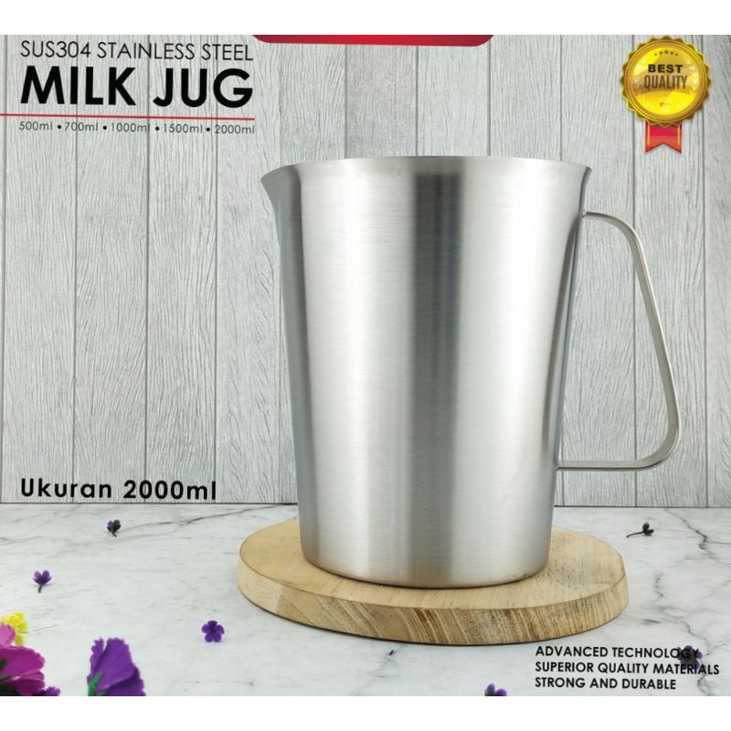 Jual Gelas ukur stainless 1 liter jug pitcher Stainles /304 | Shopee ...