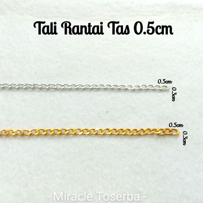 Jual Tali Rantai / Rantai Tas 0.5 cm | Shopee Indonesia