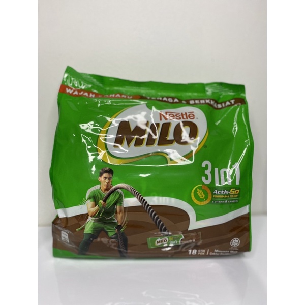 Jual NESTLE MILO 3 in 1 ACTIV GO MALAYSIA 18 SACHET SNACK MAKANAN ...