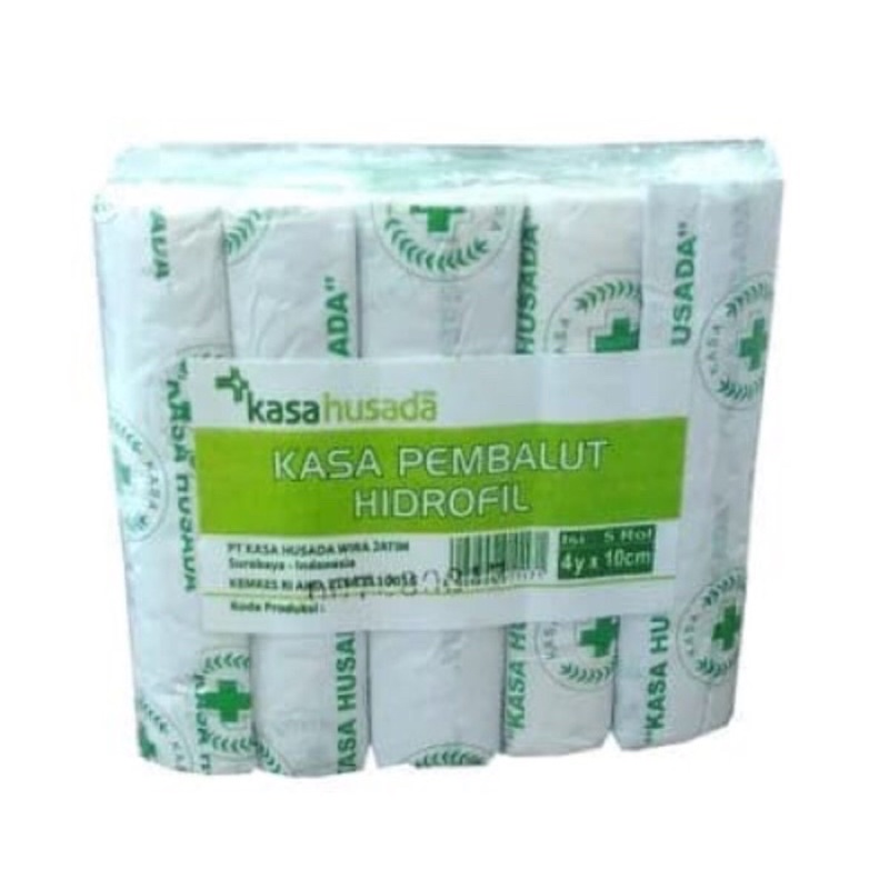 Jual KASA PEMBALUT HUSADA 4 x 10cm isi 5 roll | Shopee Indonesia