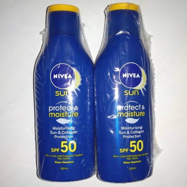 Jual NIVEA SUN PROTECT & MOISTURE SPF 50 (SUNBLOCK NIVEA) | Shopee ...