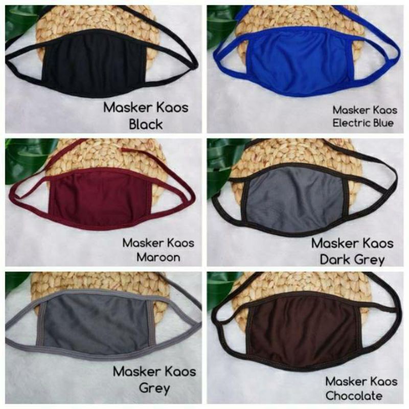 Jual Masker Kain Non Medis - SPANDEK WARNA - Ready Stok (3 LAPIS/PLY ...