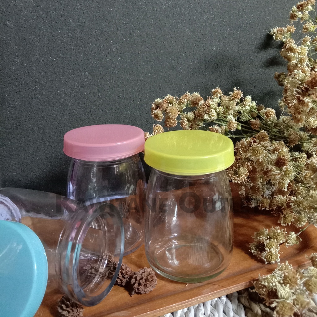 Jual Toples/Jar Puding Kaca Kecil/Mini Jar Warna Warni | Shopee Indonesia