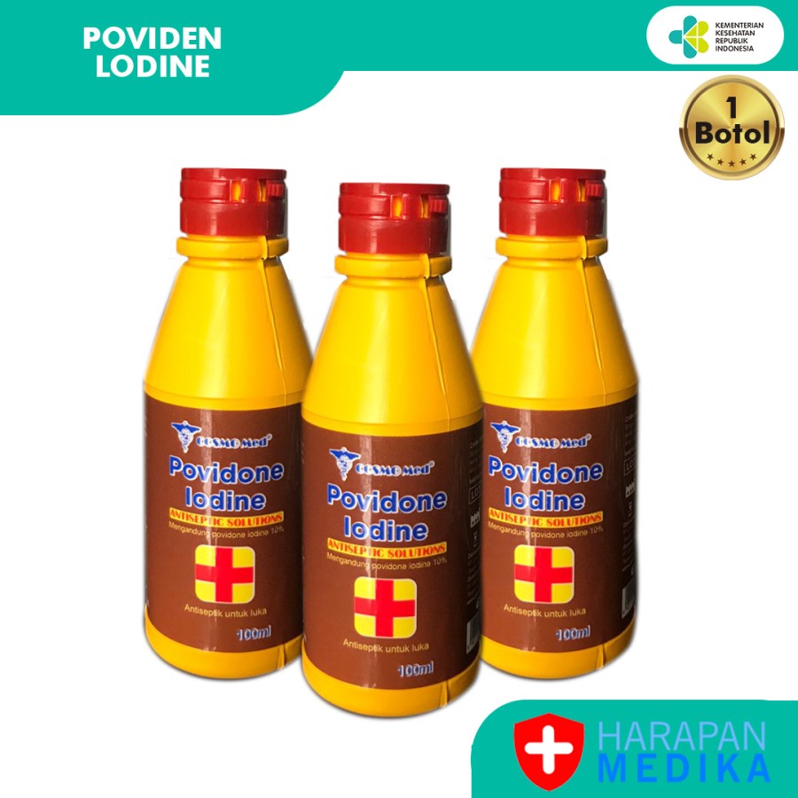 Jual Povidone Iodine Cosmo Med 100 ml / Obat Merah / Betadine | Shopee ...