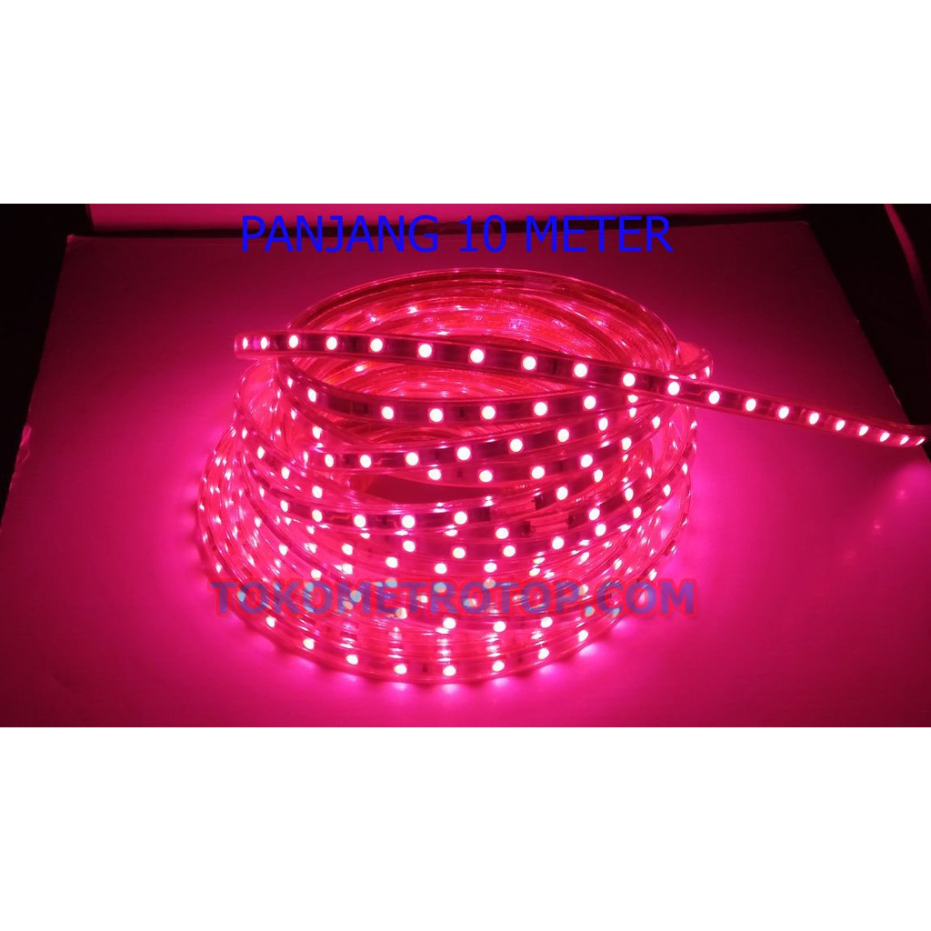 Jual Lampu Led Strips Lampu Selang 5050 PINK (10Meter) | Shopee Indonesia