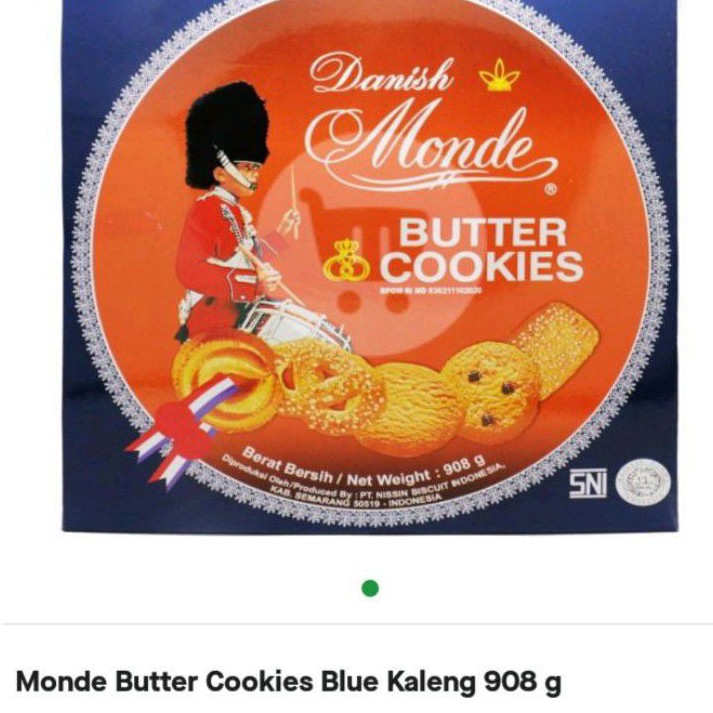 Jual MONDE BUTTER COOKIES 908G | Shopee Indonesia
