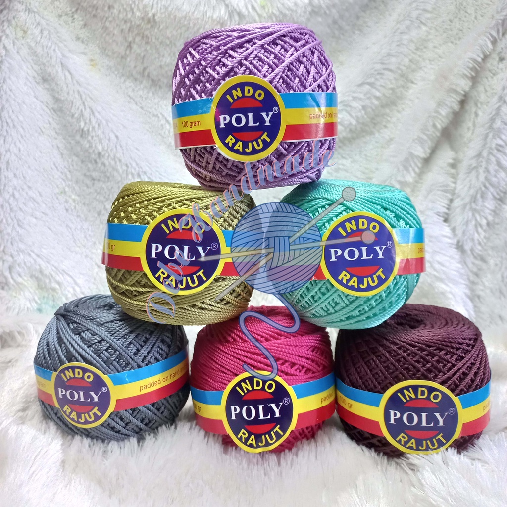 Jual BENANG RAJUT POLY INDO WARNA LENGKAP / BENANG POLYINDO | Shopee ...