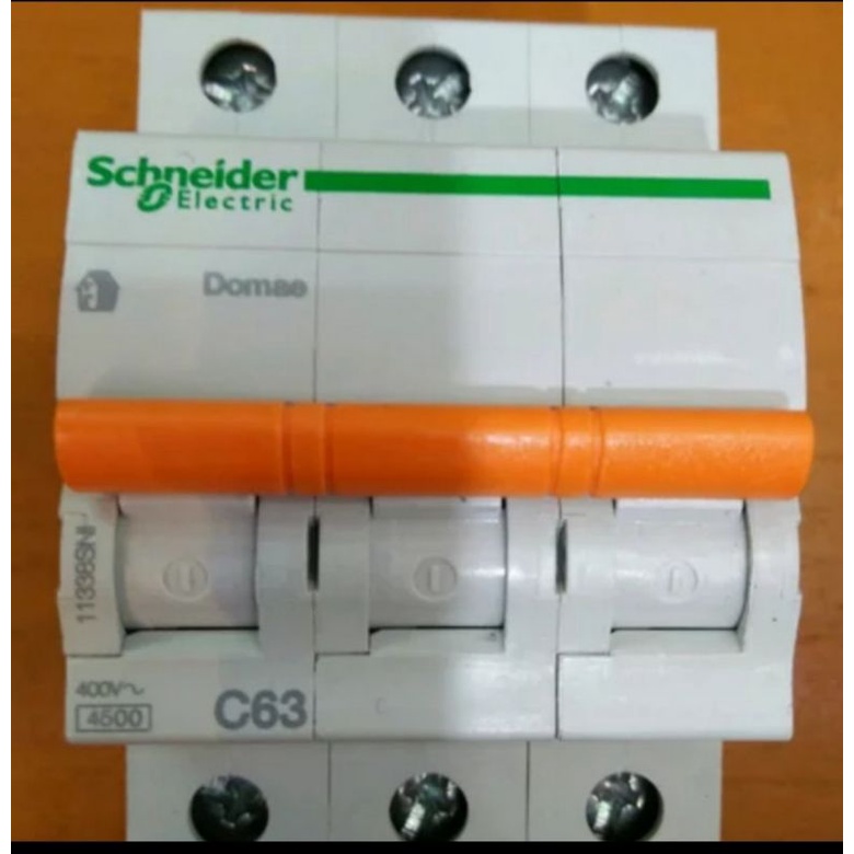 Jual mcb schneider domae 3phase 50a dan 63a | Shopee Indonesia