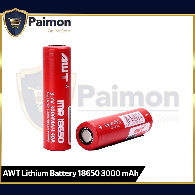 Jual Battery AWT 18650 40 Ah 3000 mAh Original | Shopee Indonesia