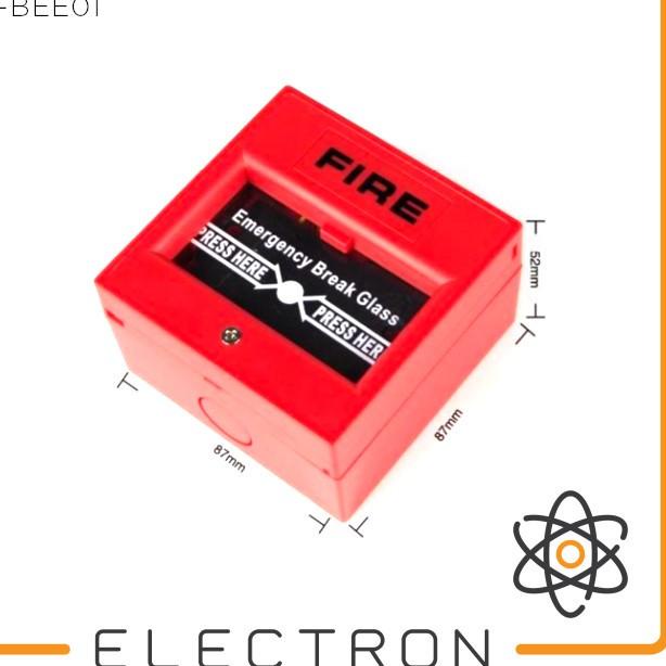 Jual EL-BEE01 Emergency Break Glass Red Door Release Access Fire Exit | Shopee Indonesia