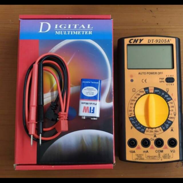 Jual MULTITESTER SUNSHINE CHY DT9205A+ DIGITAL+KABEL ORIGINAL | Shopee ...