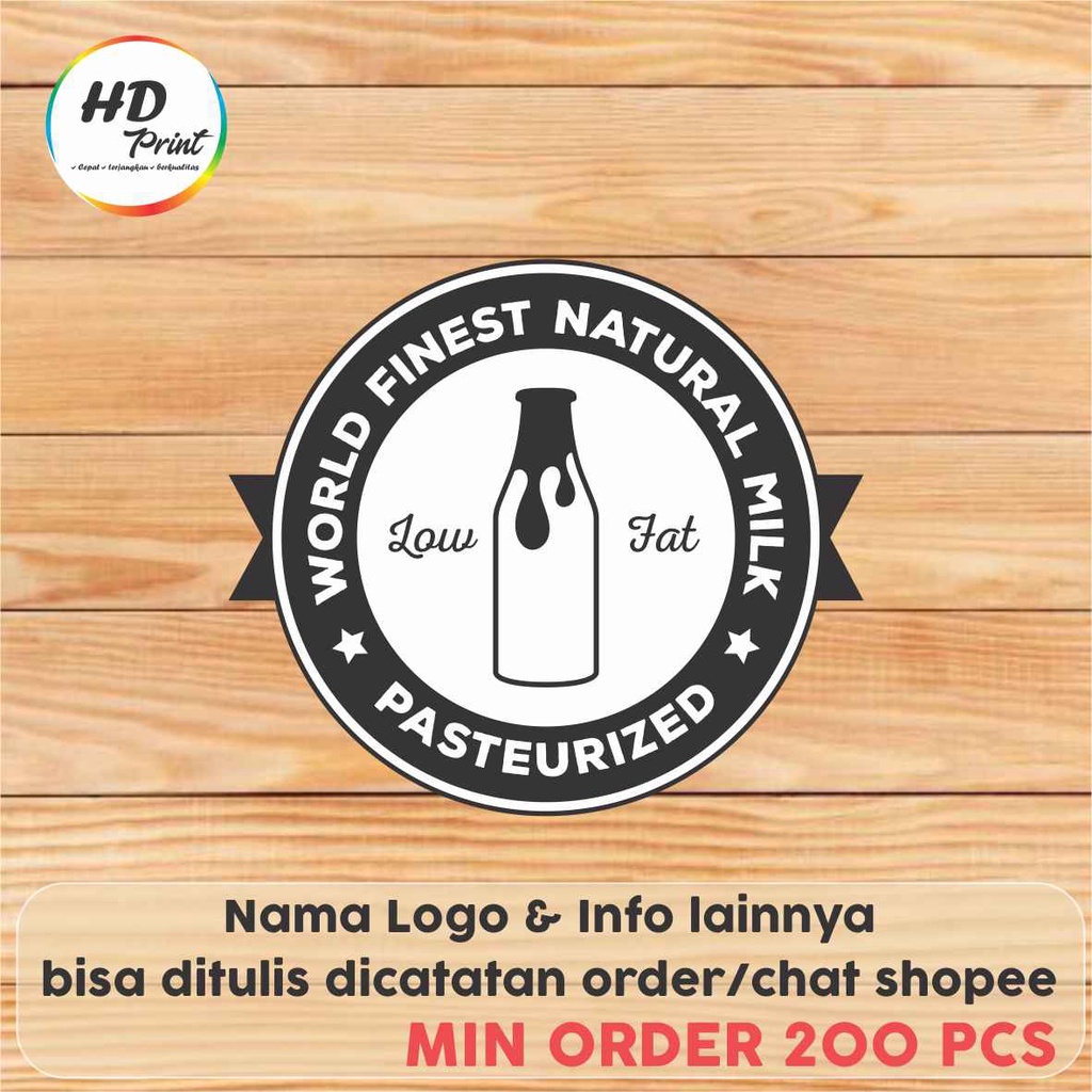 Jual CETAK STIKER VINYL TRANSPARAN - LABEL BOTOL - LABEL MINUMAN ...
