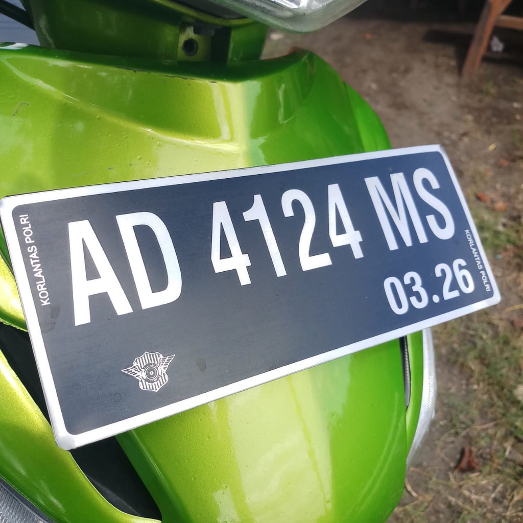 Jual Plat Nomor Motor Non Timbul Bisa Request Nomor/Nama | Shopee Indonesia