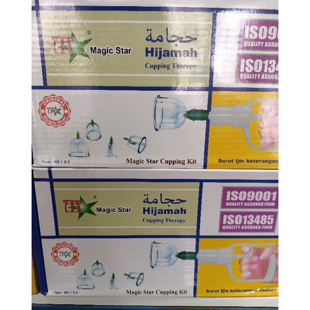 Jual Alat bekam / alat kop angin Magic star ORIGINAL isi 6 dan 12 | Shopee Indonesia