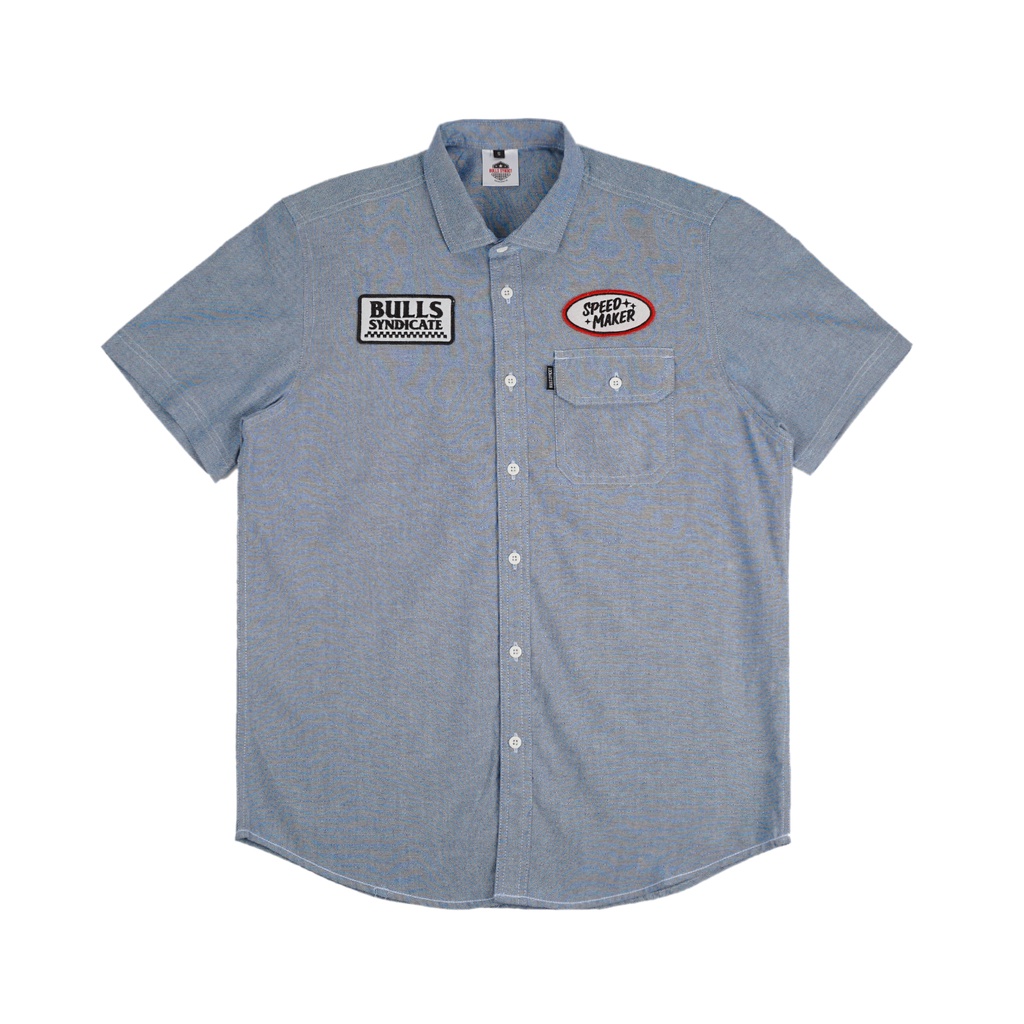 Jual BULLS SYNDICATE Shirt Jaarred Blue | Shopee Indonesia