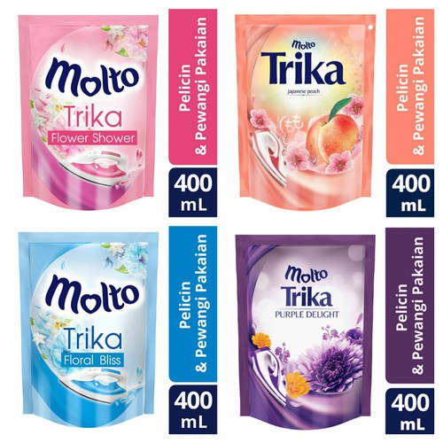 Jual MOLTO TRIKA 300ml - Pelicin & Pewangi Pakaian | Shopee Indonesia
