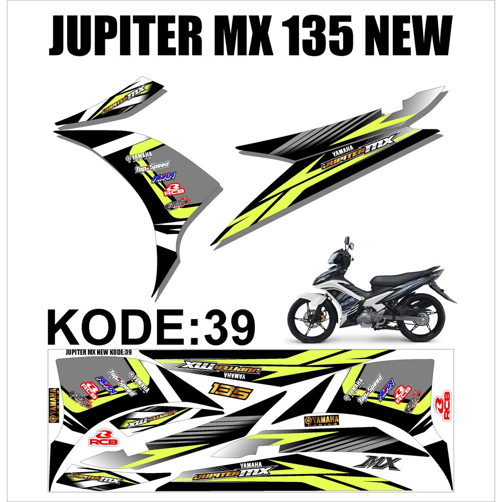 Jual (COD) Sticker Striping Lis Variasi Jupiter MX 135 NEW 2010 - 2014 ...