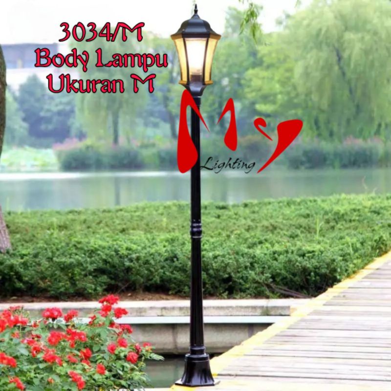 Jual Lampu Taman Outdoor Model Tiang Klasik Tipe 3034/AM Tinggi ±115 cm ...