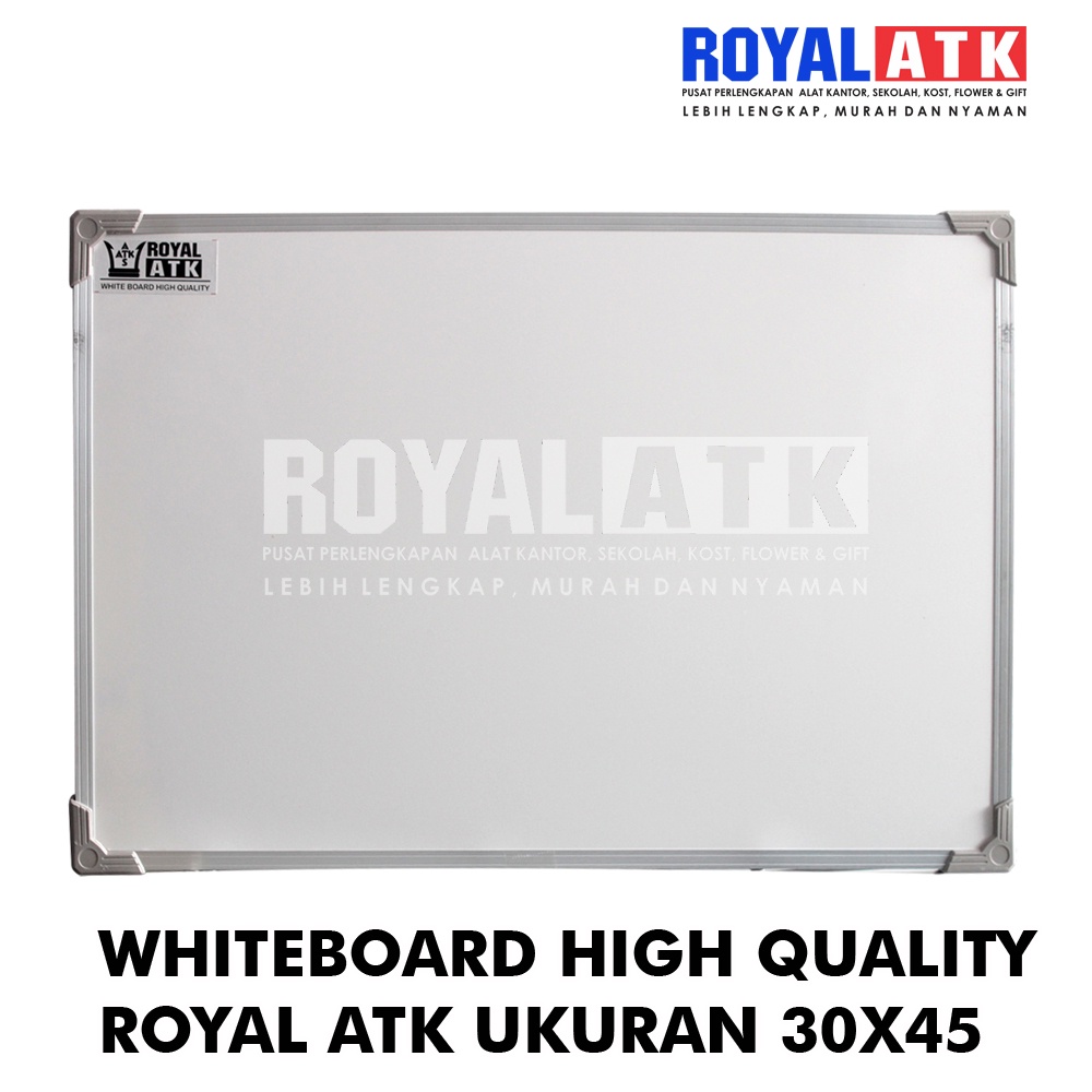 Jual Papan Tulis White Board Ukuran 30 x 45 Cm Royal Atk | Shopee Indonesia