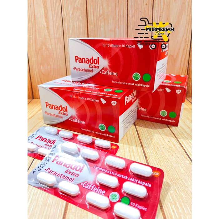 Jual PANADOL EXTRA MERAH strip isi 10 kaplet -Obat Sakit Kepala, Nyeri ...