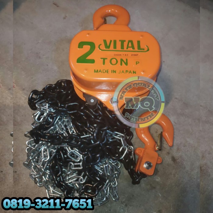 Jual Chain Block VITAL 2 T x 15 M - Takel Hand Chain Block Hoist (NKT ...