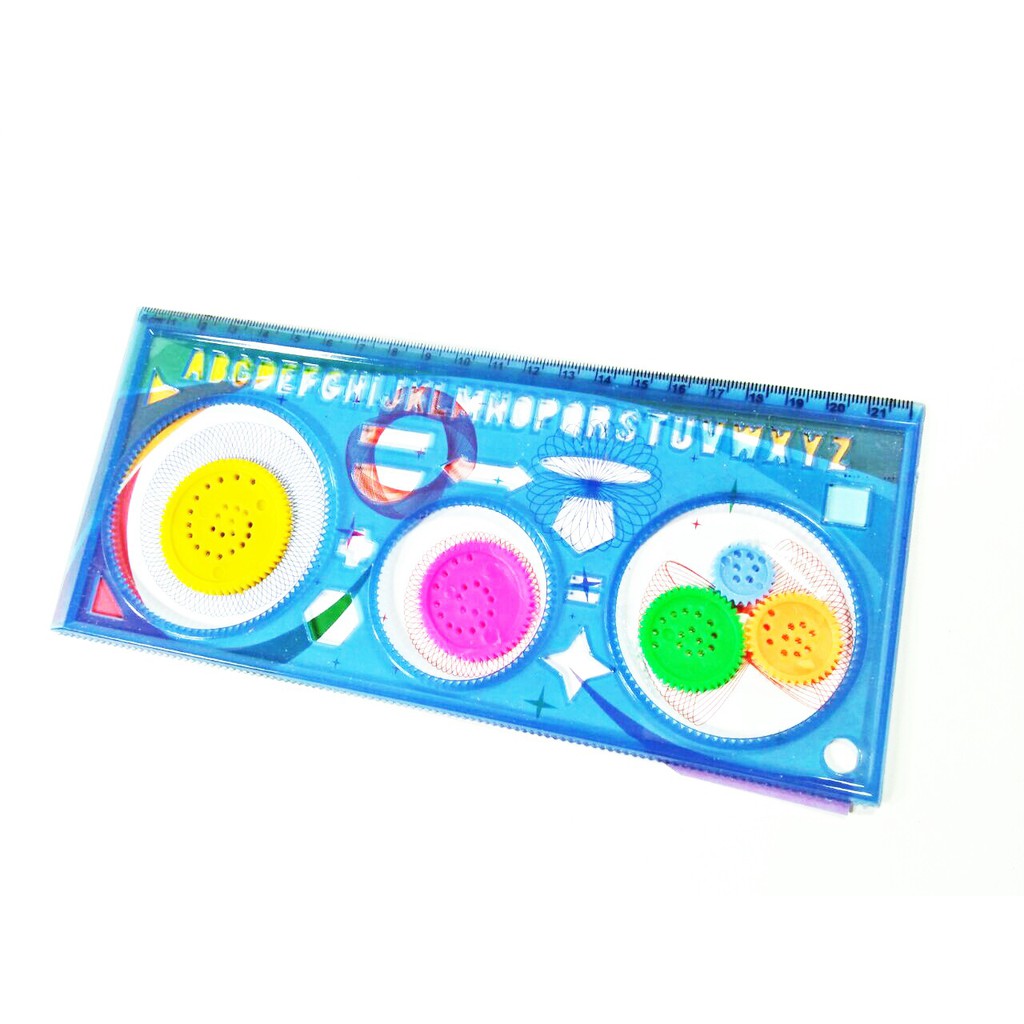 Jual Penggaris Gambar Pola Rotari Bunga Batik Multiwarna Edukatif ...