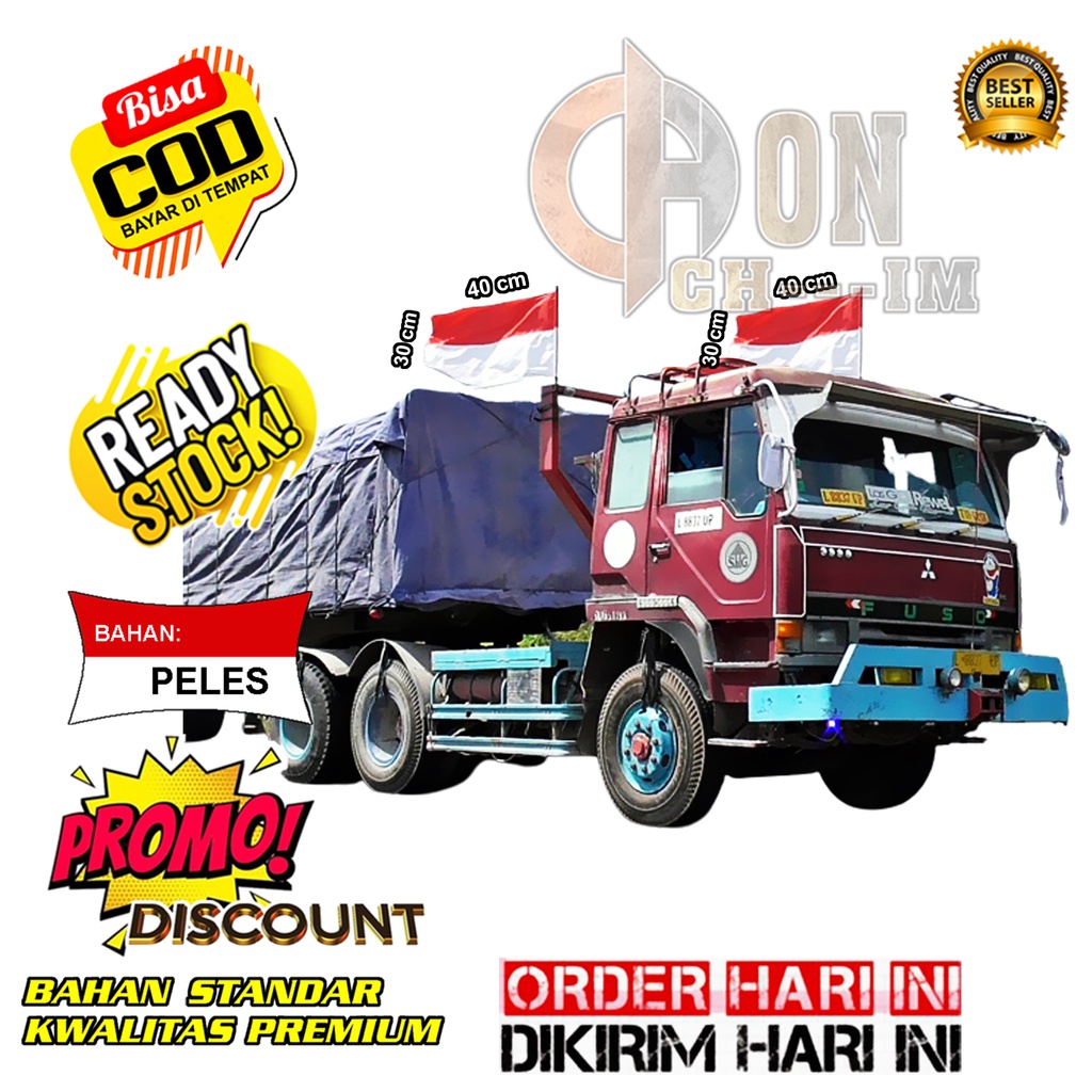 Jual BENDERA MERAH PUTIH 30 X 40 CM/BENDERA MOBIL FUSO | Shopee Indonesia