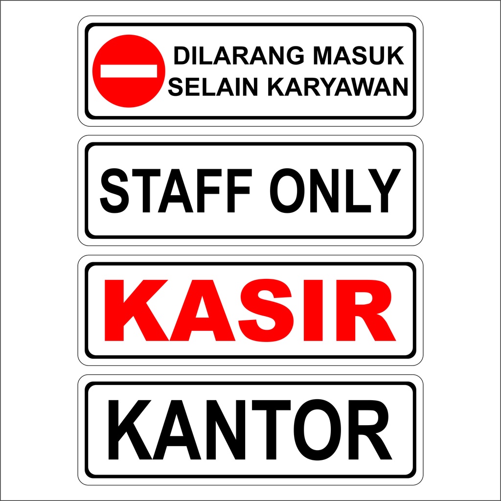 Jual STIKER SIGN UK 25X8CM MURAH | Shopee Indonesia