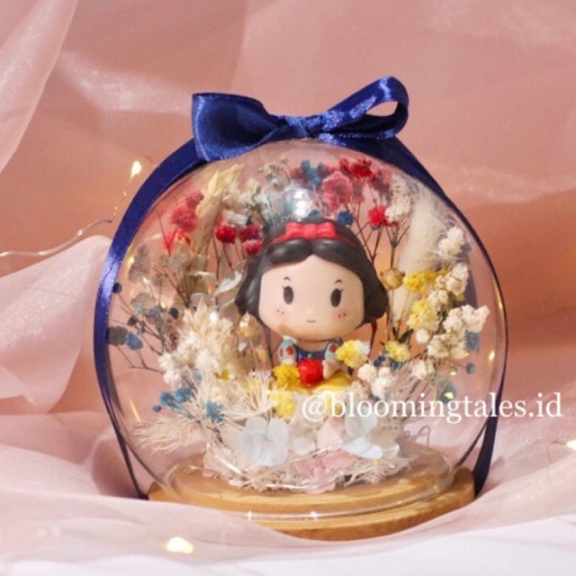Jual Princess Snow White in Glass Dome / Kubah Kaca / Flower Dome ...