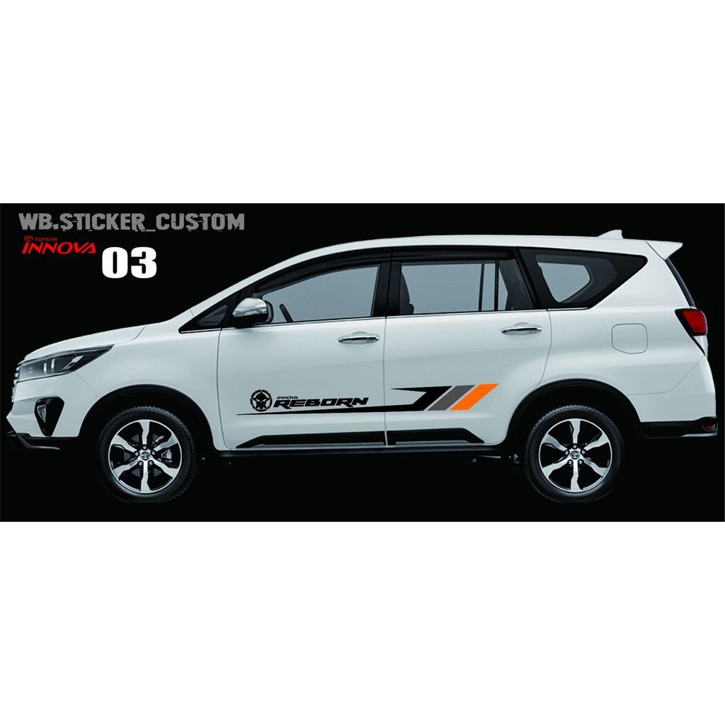 Jual STICKER BODY SAMPING CUTTING STICKER VARIASI MOBIL ALL NEW INNOVA ...